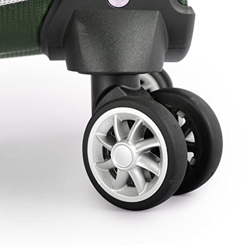 Traveler's Choice Lares Softside Expandable Luggage with Spinner Wheels, Green, Carry-On 22-Inch