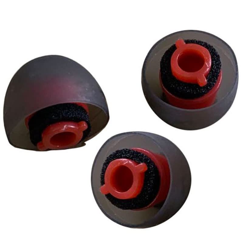 Zotech 3 Pcs Silicone Eartips Ear Buds Replacement Earphone Ear Tips for Plantronics Voyager 5200 & Voyager Legend Headset (Black, Medium)