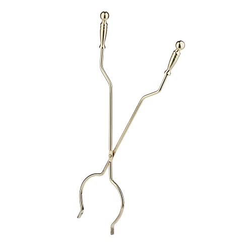 UniFlame Polished Brass Finish 5-Piece Fireplace Tools Set with Heavy Weight Steel Construction