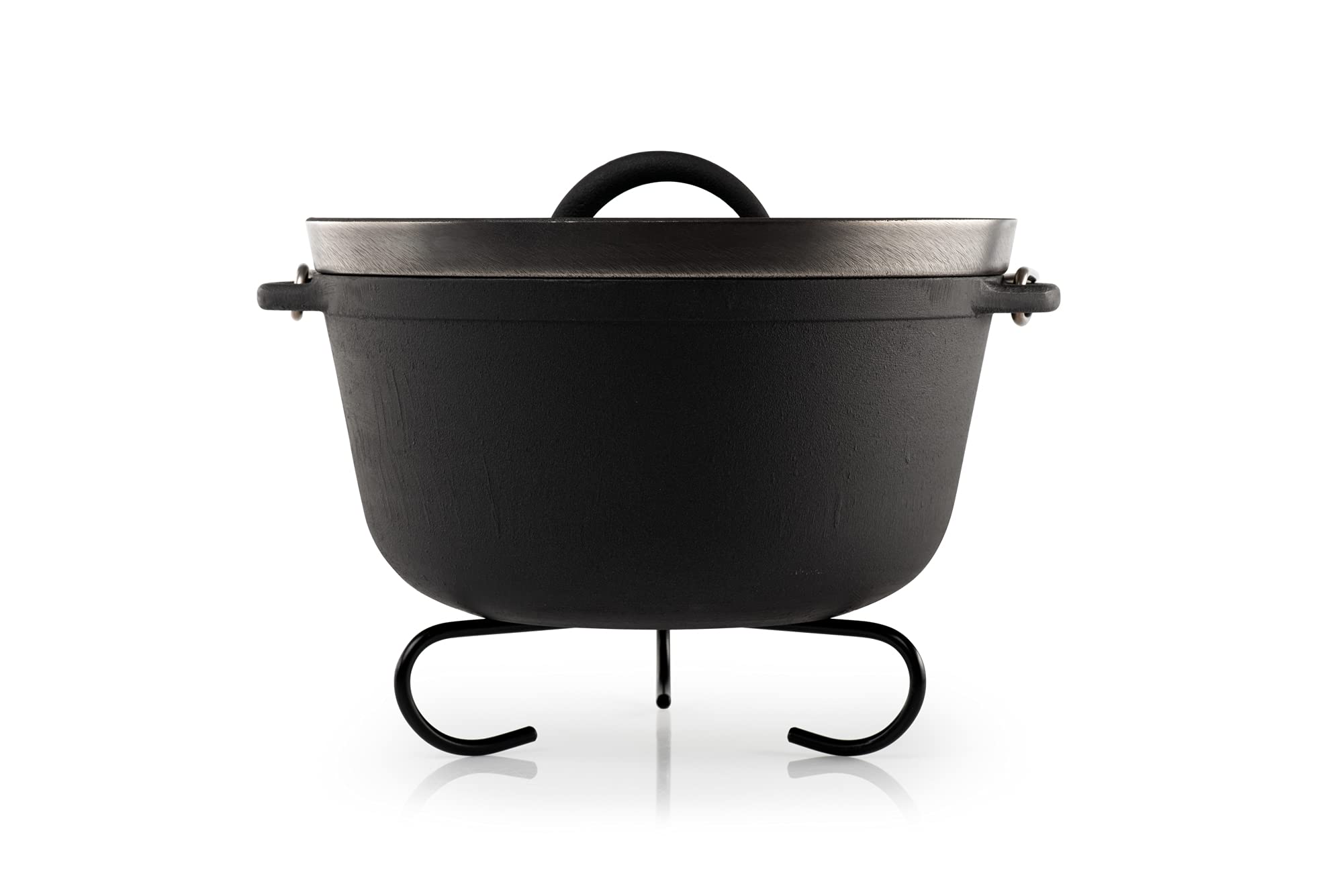 GSI Outdoors Guidecast 5qt Dutch Oven | Cast Iron Dutch Oven for Camping, Cabin and Home Kitchen