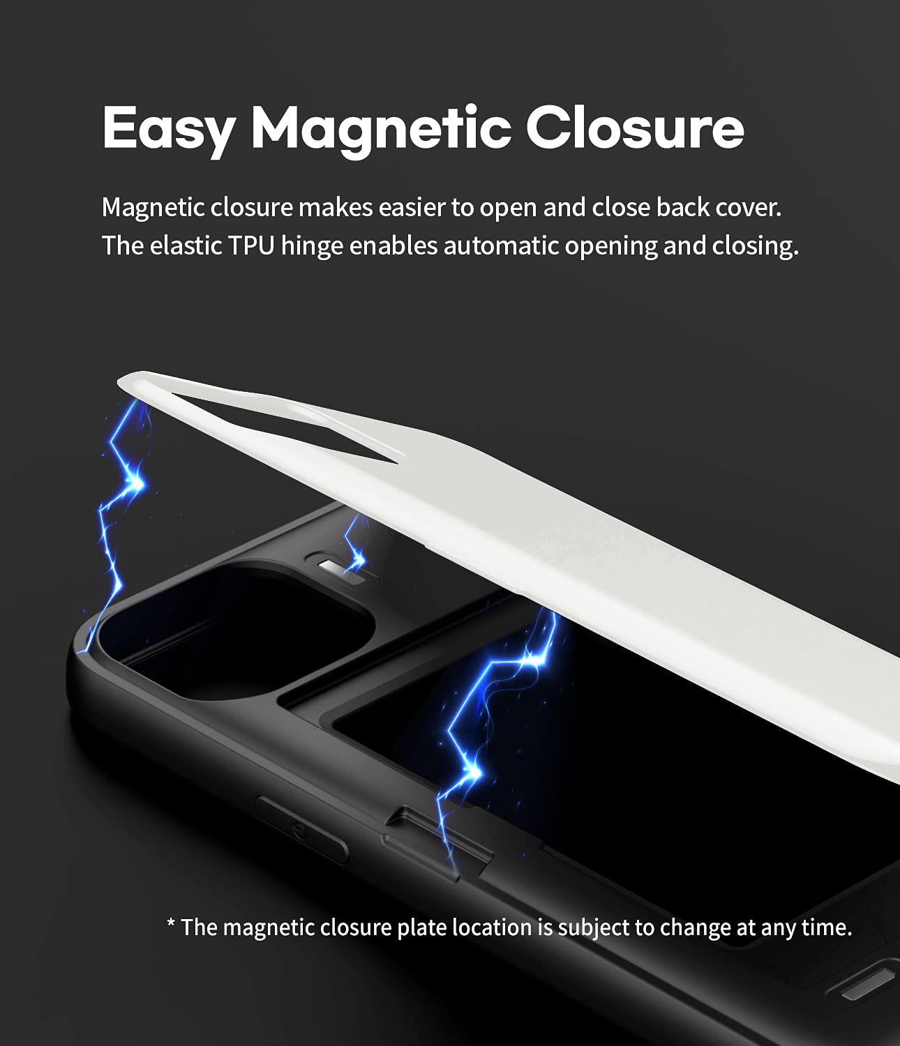 GOOSPERY Magnetic Door Bumper Compatible with iPhone 13 Case, Card Holder Wallet Case, Easy Magnet Auto Closing Protective Dual Layer Sturdy Phone Back Cover - White