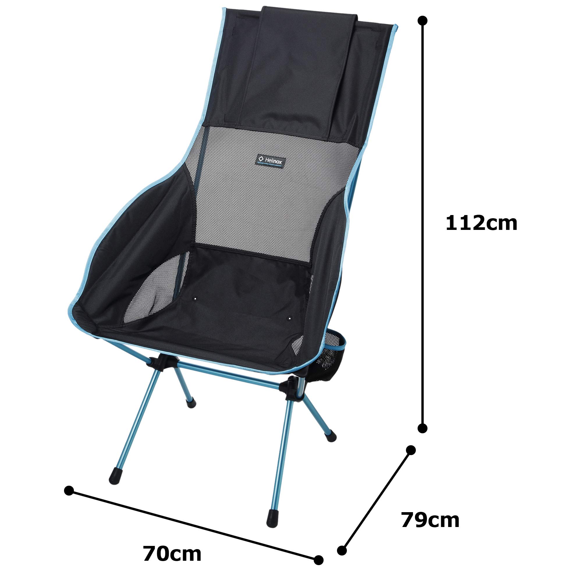 Helinox 1822246 BK HN. Savannah Chair, Outdoor Chair, Camping, Black