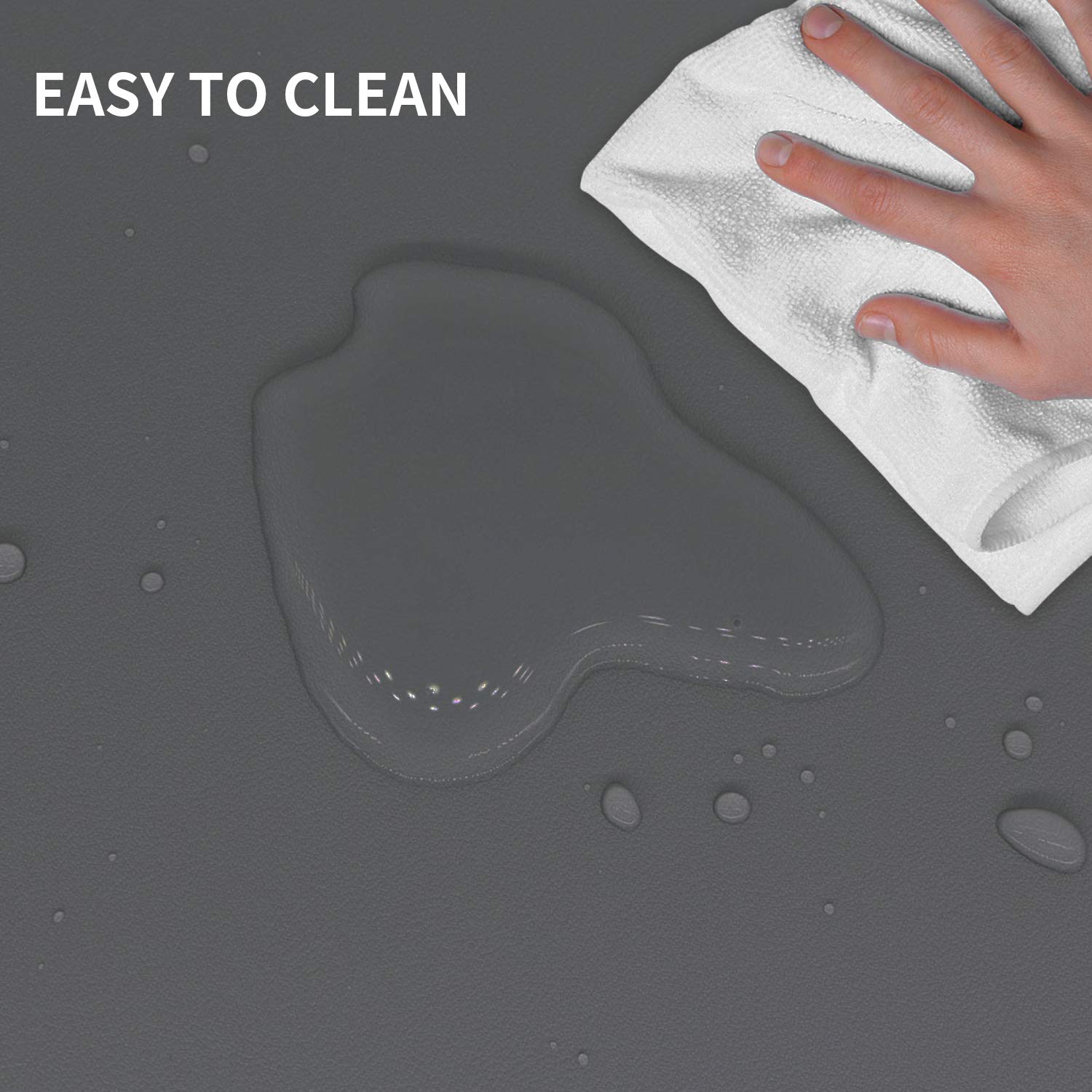 GSKS Placemats for Dining Table Set of 6 Washable Heat Resistant Anti-Skid PU Leather Table Mats