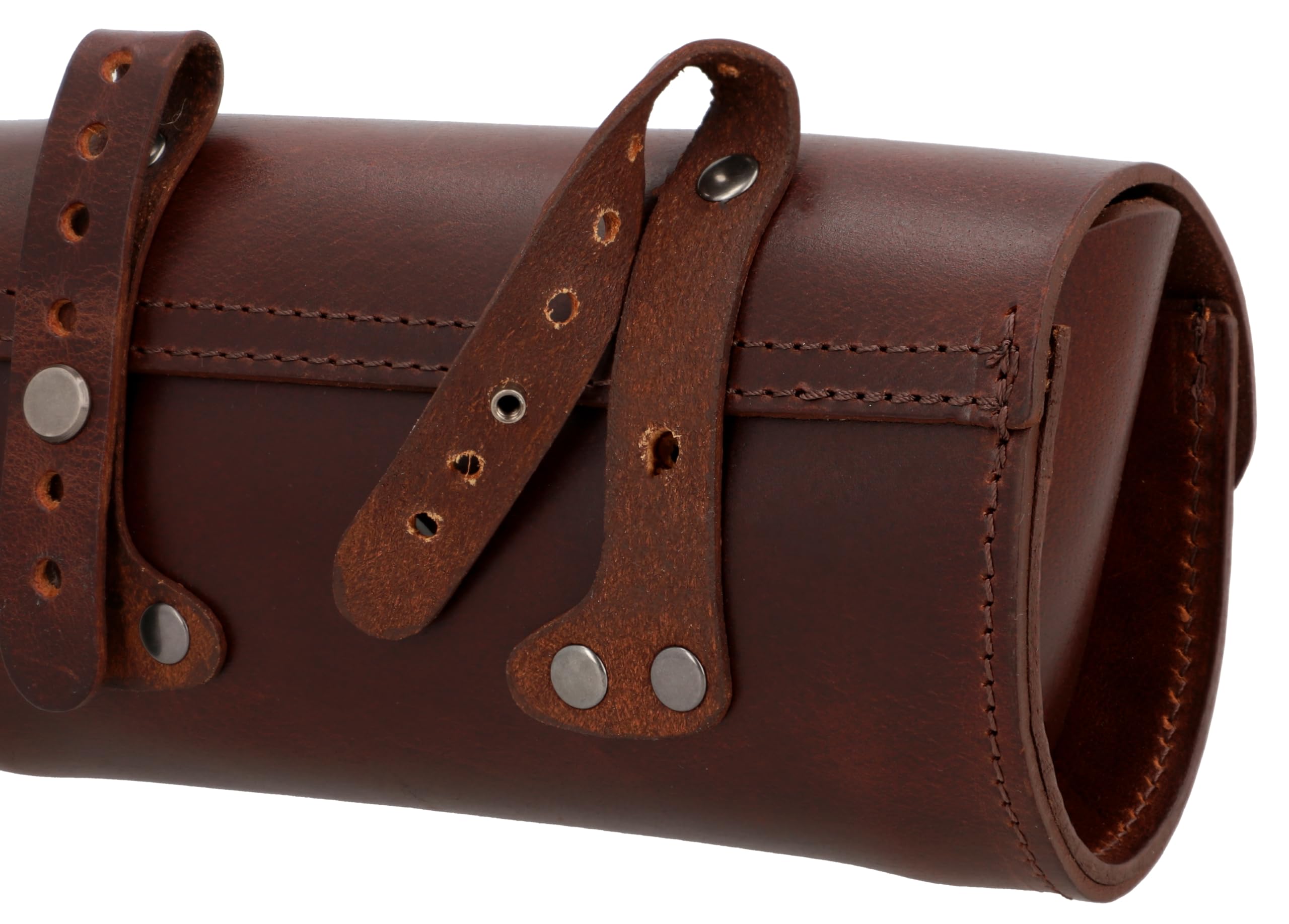 Gusti Bike bags Leather-Raymond P. saddlebag vintage for Brooks saddles theft-proof Brown leather
