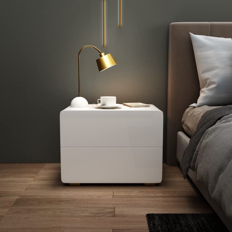 N/A Table Chevet Bois Massif Meuble Rangement Pour Chambre Coucher Hôtel Table