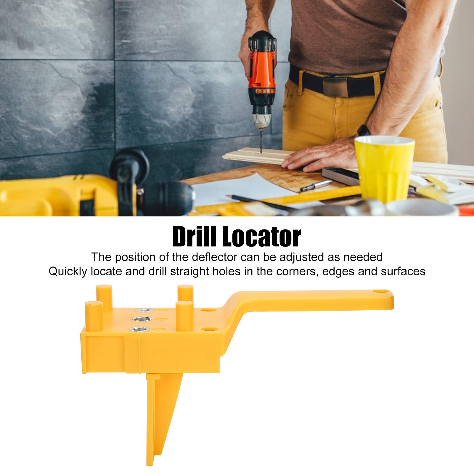 Fydun 11pcsset Wood Doweling Jig Drill Guide Pu Positioner Tool Kit for Woodworking Carpentry