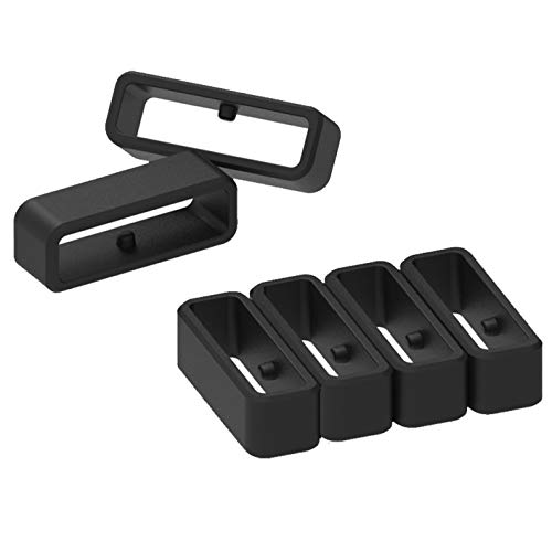 RuenTech 6-Pack Band keeper Compatible with Disney Magic Band/Magic Band 2.0/Magic Band+, Silicone Fastener Rings Security Loop/Holder/Retainer for Disney Magic Band For Kids (Black-6pcs)