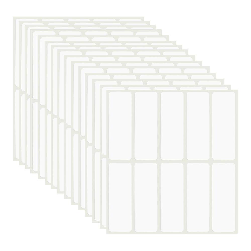 HOSSIAN File Folder Labels Name Filing Envelopes Label Stickers, 0.6 x 1.57 in, Small Label Nametags for Jars, Bottles, Food Containers, File Folders, Pack of 150 (150)