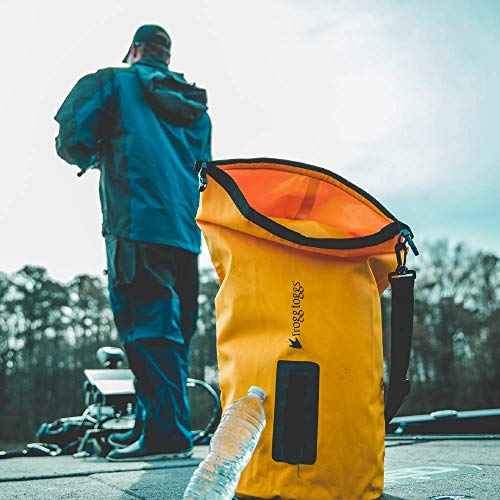 Frog Toggs MDB100-08 PVC Tarpaulin Waterproof Dry Bag with Cooler Insert Yellow, 30L
