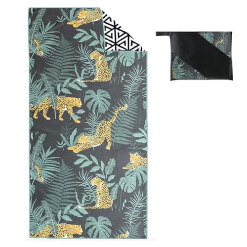 GRABLOOM Microfiber Beach Towel Double-Sided Velvet Adult Swimming Bath Towel Quick-Drying Printed Beach Towel Customization Beach Towels Oversized Clearance 4 Pack Thick