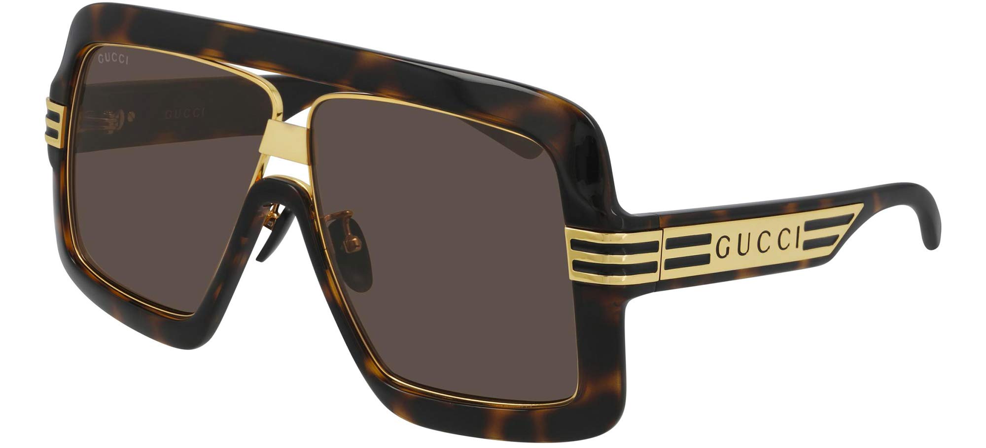 Gucci Brown Shield Men's Sunglasses GG0900S 002 60