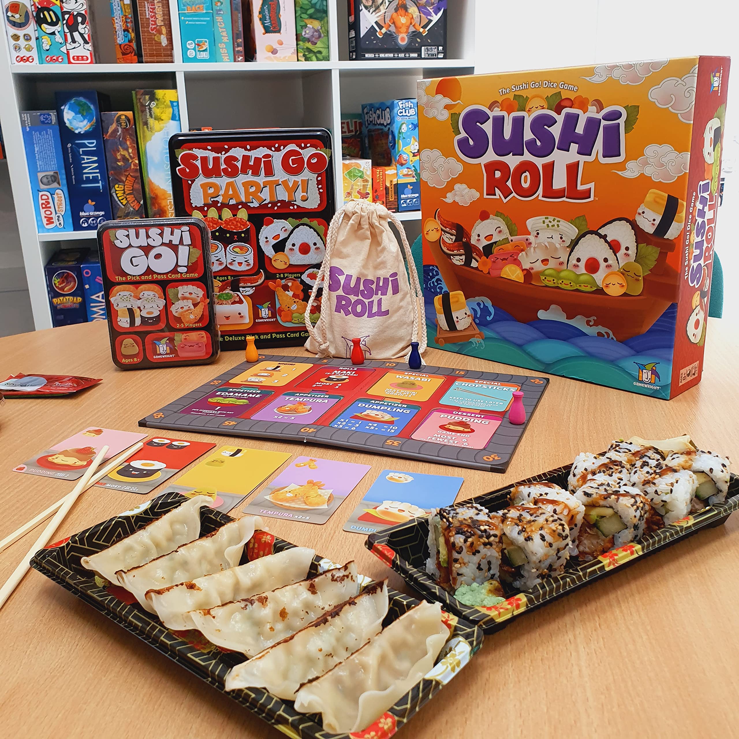 Gamewright Sushi Roll - The Sushi Go! Dice Game Multi-colored, 5"