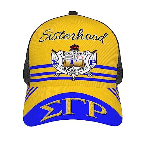 Sigma Gamma Rho Hat, Outdoor Sunshade Baseball Cap, Sister Gift Curved Brim Mesh Baseball Cap