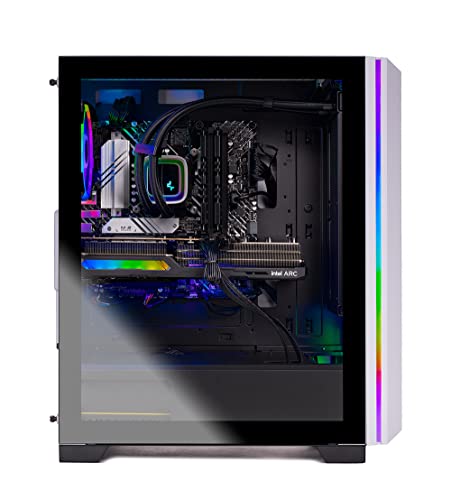 Skytech Gaming PC Desktop β Intel Core i7 12700F 2.1 GHz, Intel Arc A770, 1TB NVME Gen4 SSD, 16GB DDR4 RAM 3200, 650W Gold PSU, 240mm AIO, 11AC Wi-Fi, Windows 11 Home 64-bit,White