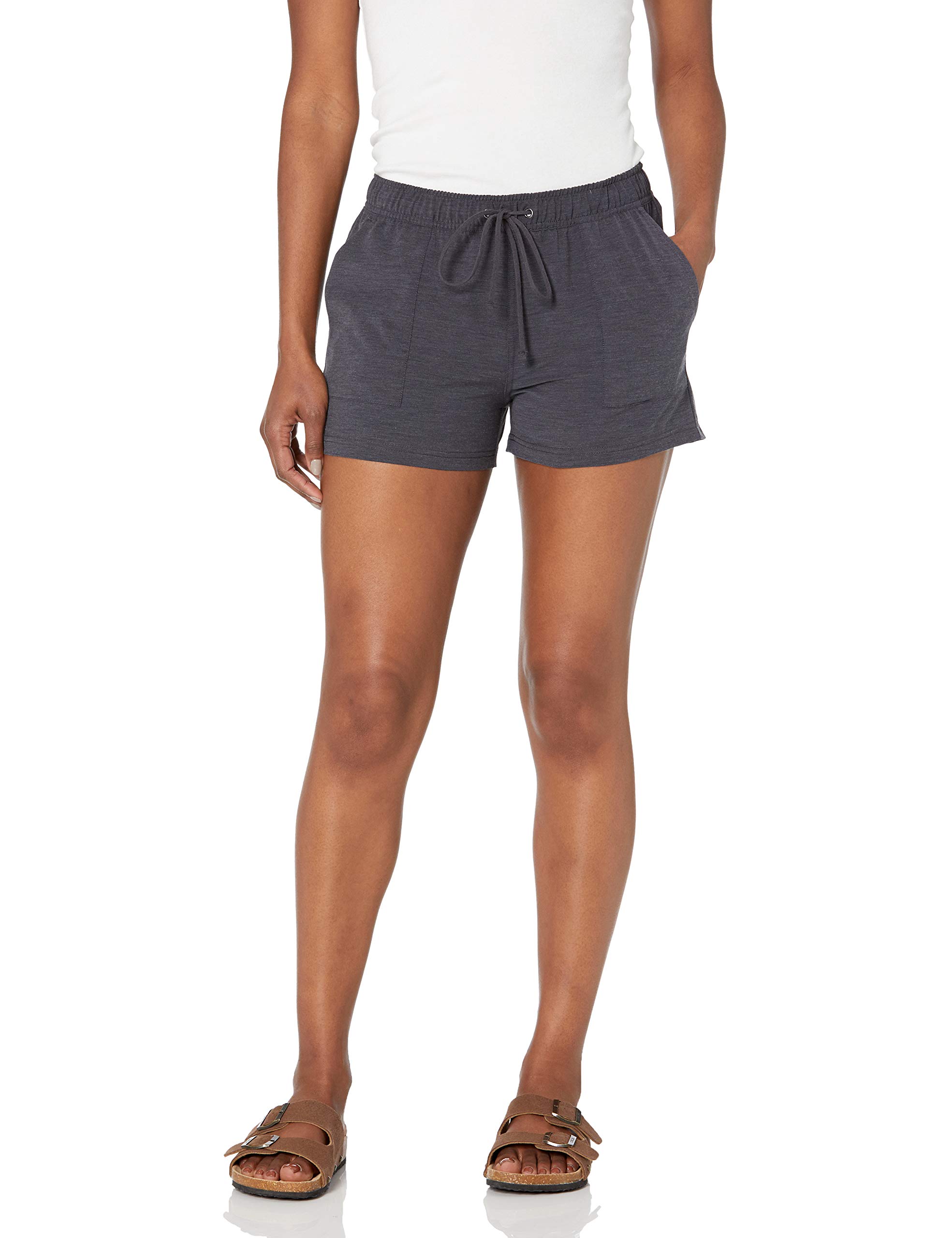 HUK Women's Spinner Performance Quick-Drying Short, Black, Large
