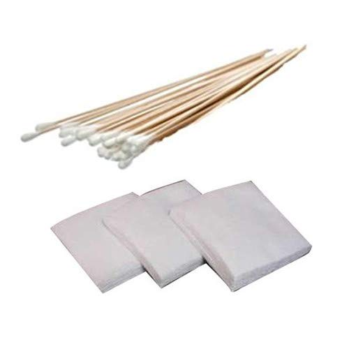 Gun Bore Cleaner, Precision & Lubricating Oil, & Gun Grease Lube with 50 Patches and Protective Carry Case for Handguns/Pistols/Shotguns Plus Free Cotton Swabs and Disposable Absorbent Work Pads