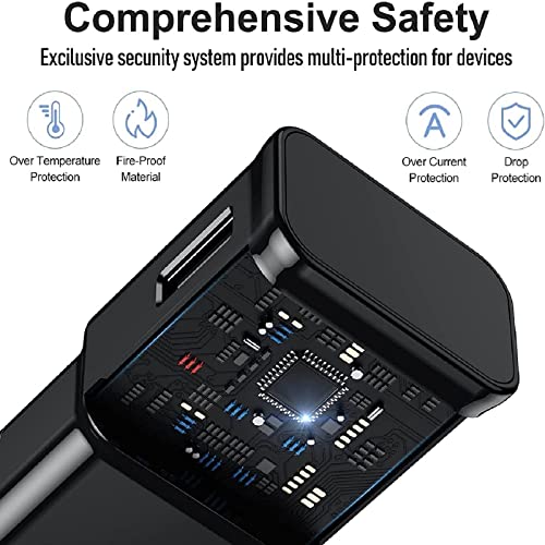Samsung Charger Type C Charger Fast Charging USB C Fast Charger for Samsung Galaxy S20/S20 Plus/S10/S10 Plus/S10e/S21/S21+/S21Ultra/S9/S9 Plus/S8/S8 Plus/Note 8/9/10/20/S22/S23 with 6.6ft Type C Cable