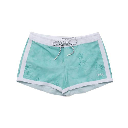 Huk Women's Tropic Performance Quick-Drying Short with +30 UPF Sun Protection, Seafoam, 14