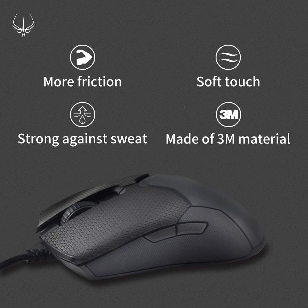 HOTLINEGAMES 2.0 Anti Slip Mouse Grip Tape Compatible with Logitech G Pro Wireless Gaming Mouse Skins,Sweat Resistant,Cut to Fit,Easy to Apply,Professional Mice Upgrade
