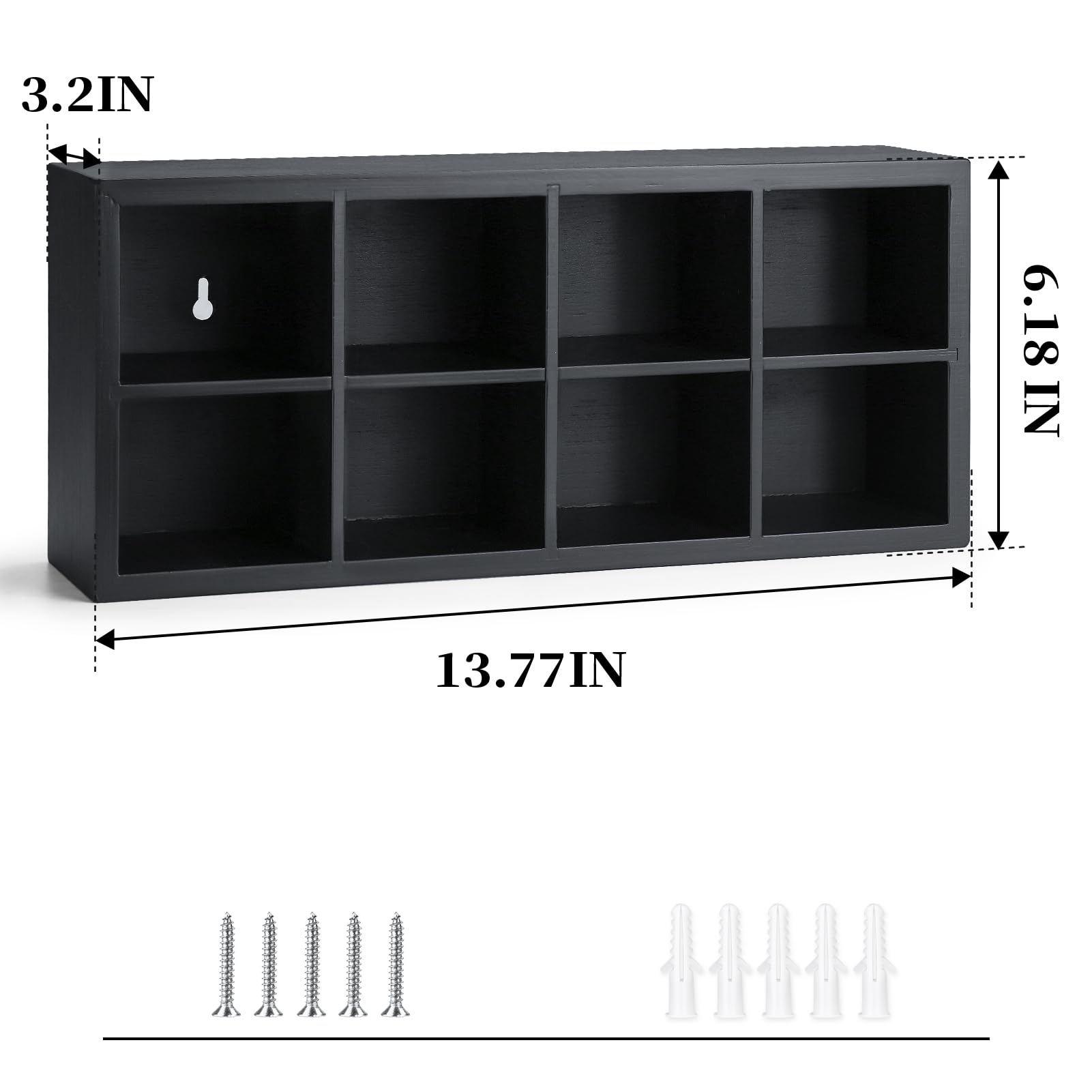 Tie Organizer, 2 Pack Bamboo Tie Rack, 16 Compartments - Drawer Storage Dividers or Wall Mounted Storage Rack for Dressing Room, Bedroom, Men Closets - Storage Ties, Belt, Briefs, Socks