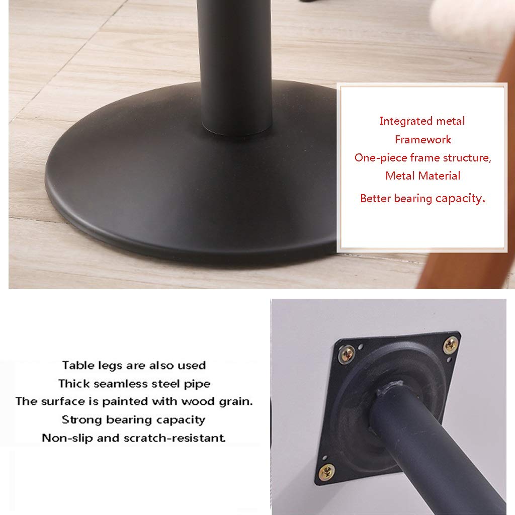 Home Table and Chair Combination Office Reception Leisure Tables and Chairs Balcony Kitchen Living Room Dining Table Modern Round Table Coffee Shop Meeting Room Tea Table Library Clothing Store