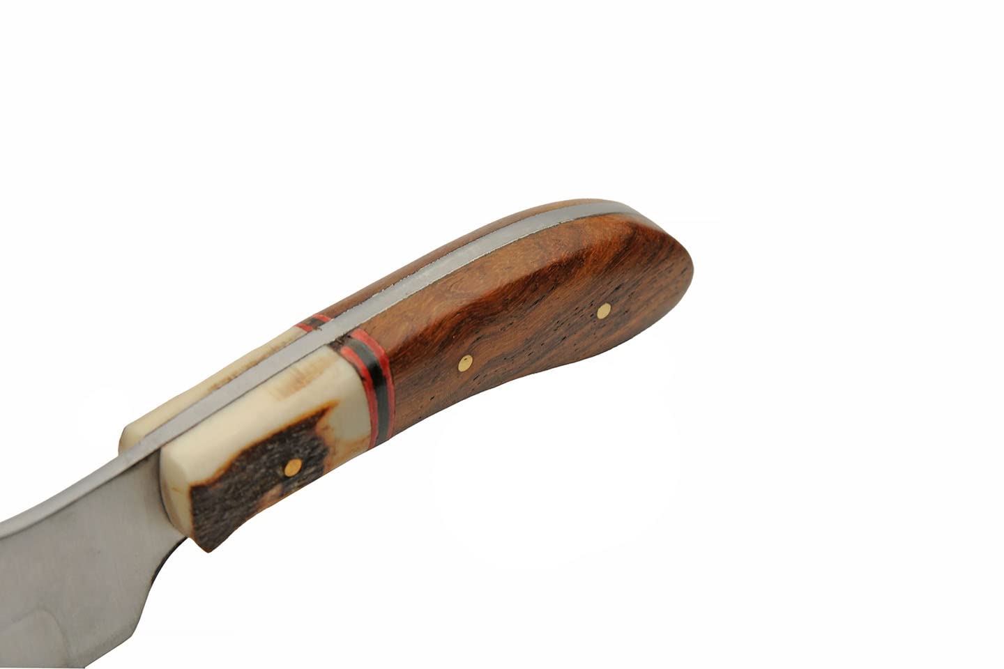 Full Tang Stainless Steel Blade Stag Wooden Handle 7.25 inch Edc Hunting Knife