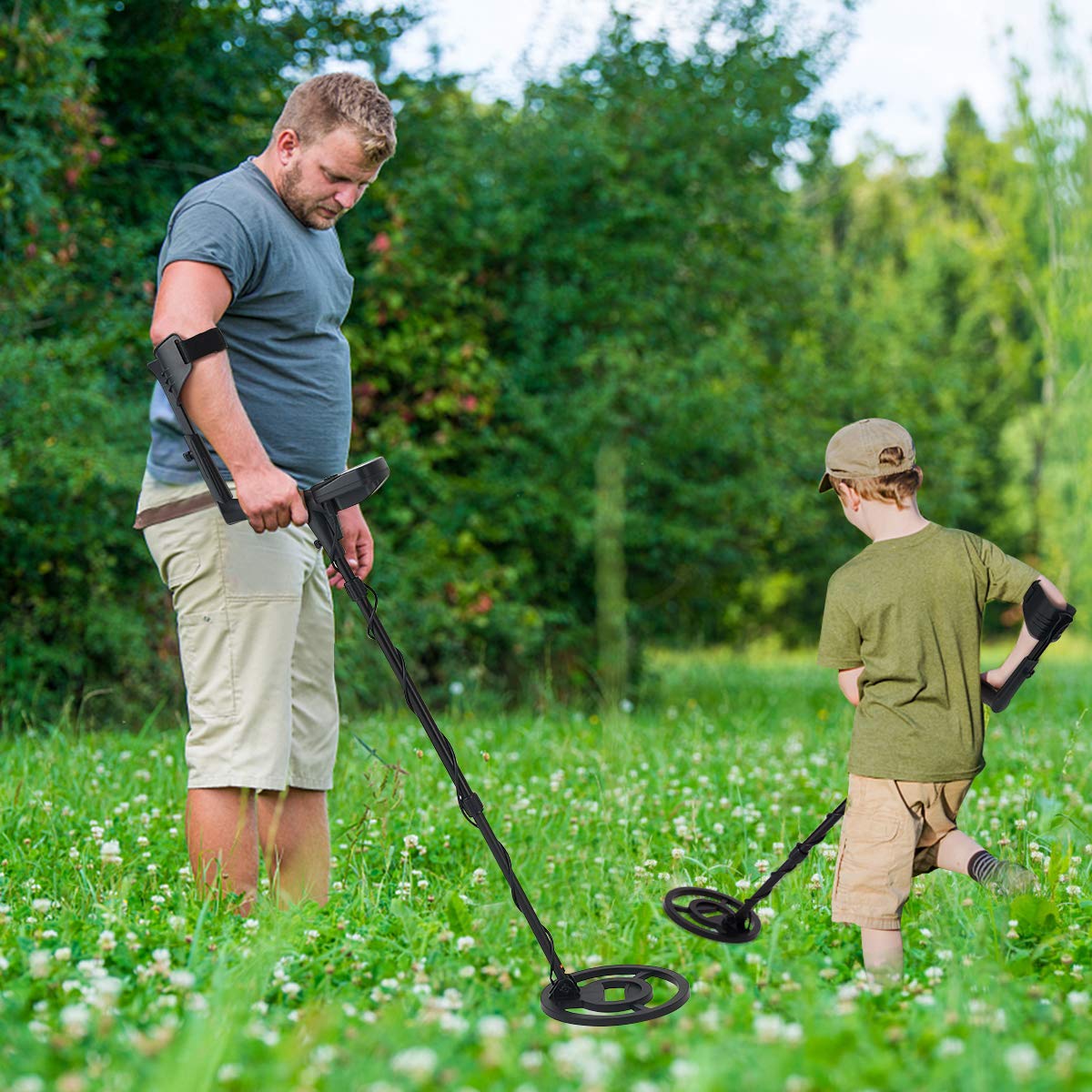 Homedex Metal Detector for Adults Kids,Professional Gold Detectors w/High Sensitivity Depth LCD Display,Adjustable Stem,10" Waterproof Search Coil, Metal Detectors