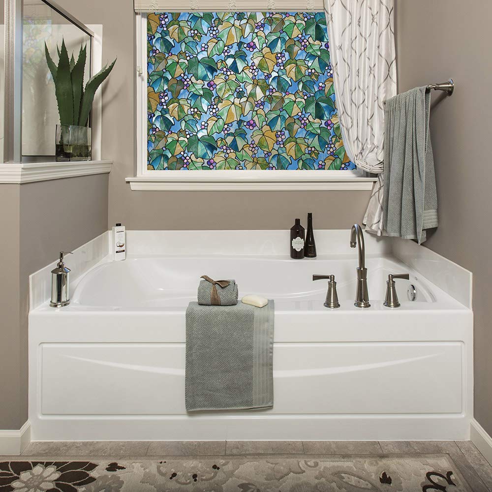 Gila Privacy Control Multicolored Vineyard Indoor Window Film 36 in. W x 78 in. L