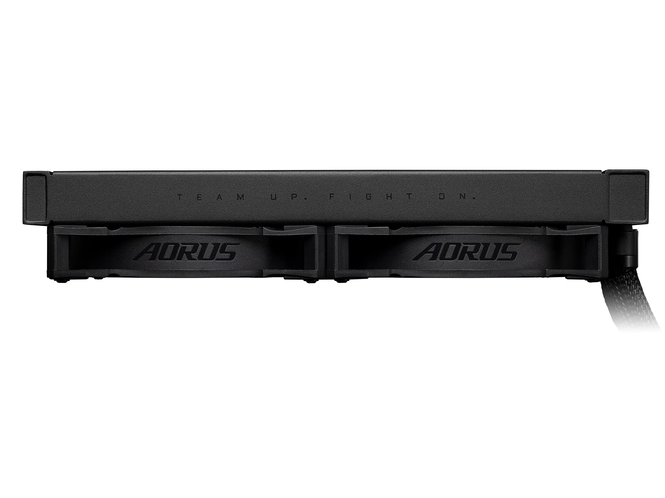Gigabyte AORUS WATERFORCE X 240 AIO Liquid CPU Cooler, Rotatable Circular LCD Display with Micro SD Support, 240mm Radiator with 2X 120mm Low Noise ARGB Fans, Compatible with Intel LGA1700