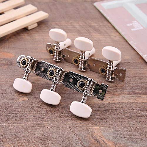 GOSONO 1 pair Left Right 3L3R Professional Guitar Classical Guitar String Tuning Pegs Machine Heads Tuners Keys Part Parts Accessories (3L3R Classical Original color)