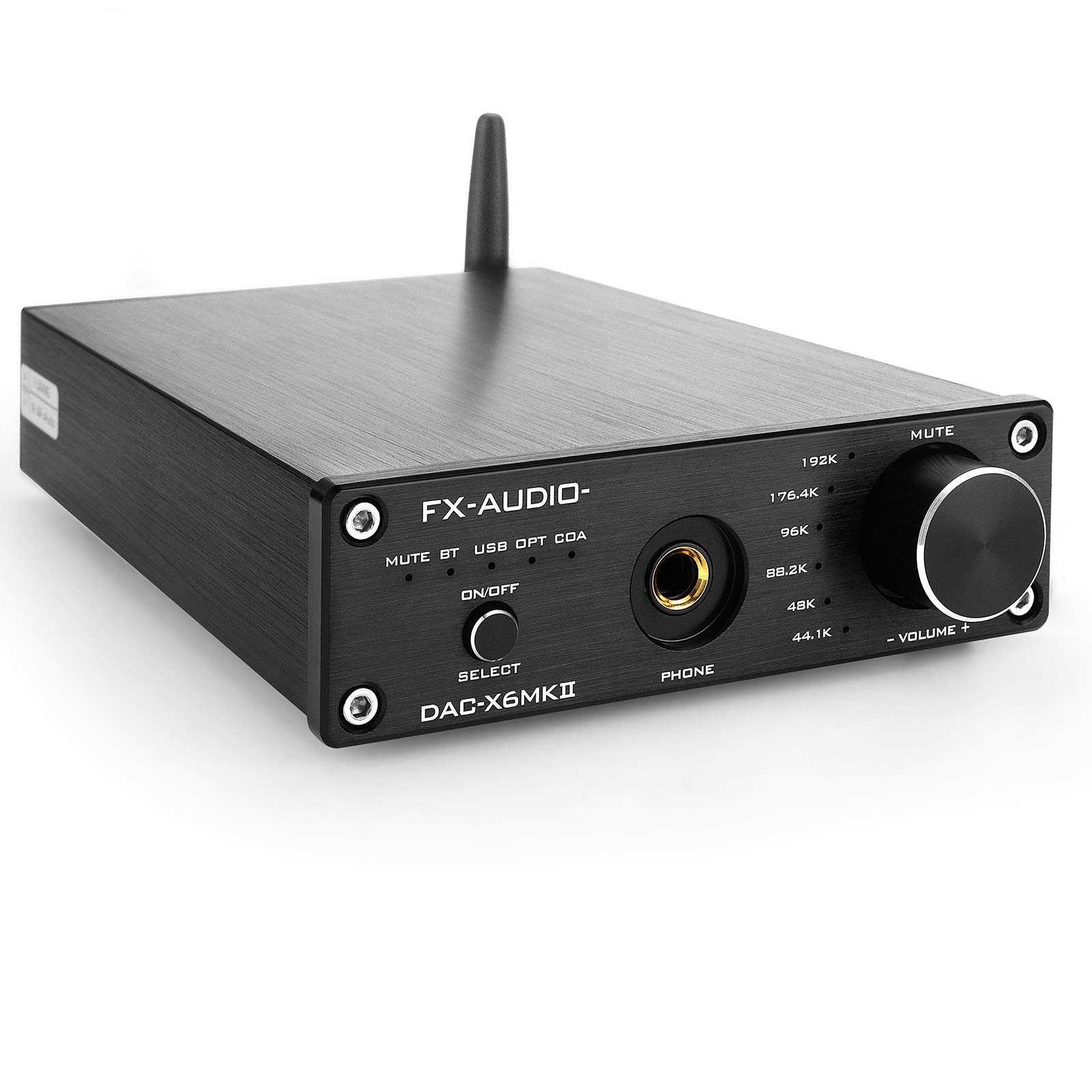 FX-Audio DAC-X6 MKII Bluetooth 5.0 Digital Audio Decoder DAC 24-bit/192kHz USB/Coaxial/Optical Headphone Amp Mini HiFi Pre-Amplifier Sliver