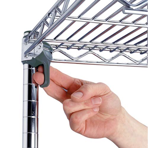 METRO A1436NC Super Erecta Super Adjustable Industrial Wire Shelving, Chrome, 14" x 36", Pack of 4