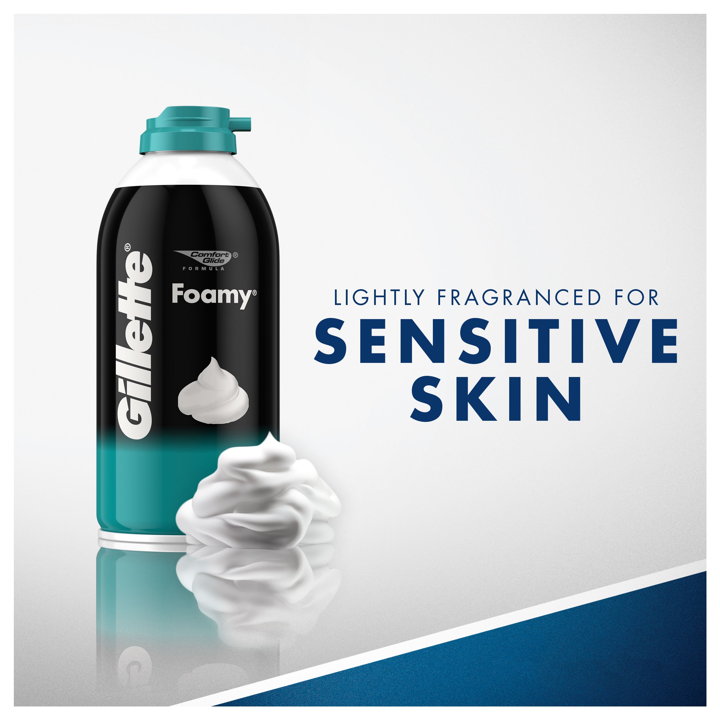 Gillette Foamy Shaving Cream, Sensitive Skin, 11 Ounce