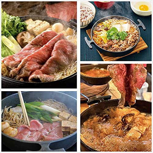TRUMDAKE Cast Iron Japanese mini hibachi grill individual Tabletop Portable Grill camping cooking Yakiniku grill skillets BBQ Alcohol Stove Roasting grill (7" Diameter)