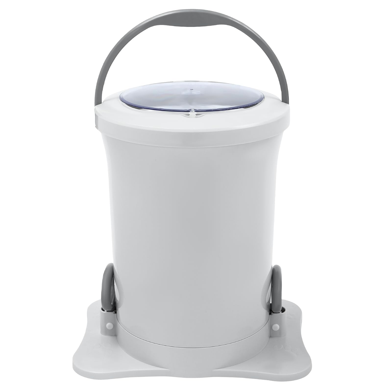 Mini Manual Clothes Dryer, Portable Foot Powered Washing Machine, Manual Draw Cord Spin Dryer for Home, Dorm, Apartment, RV, Travel, Outdoor Use (Blue)