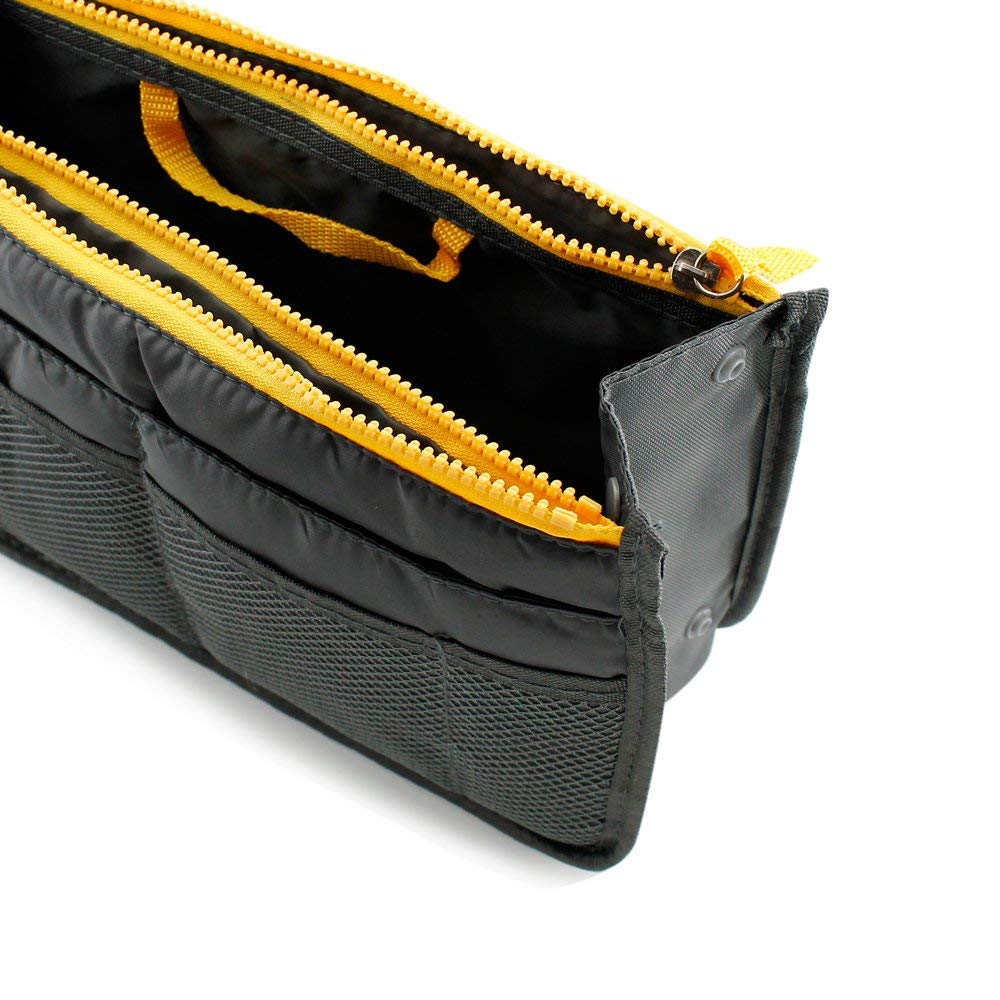GEARONIC TM Lady Women Travel Insert Organizer Compartment Bag Handbag Purse Large Liner Tidy Bag- Orange