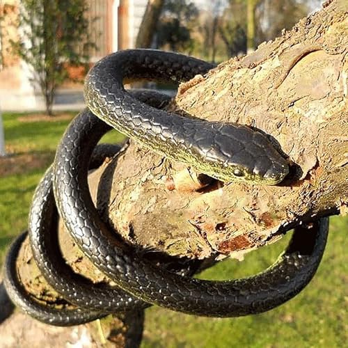 GYORI Realistic Fake Snake Toy with Vivid Scales for Pranks and Entertainment - 1.28m Length