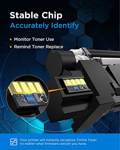 Timink TN227 Compatible Toner Cartridge Replacement for Brother TN-227 | High Yield Compatible with HL-L3270CDW HL-L3290CDW MFC-L3710CDW MFC-L3770CDW Printer (4 Pack, TN227BK TN227C TN227M TN227Y)