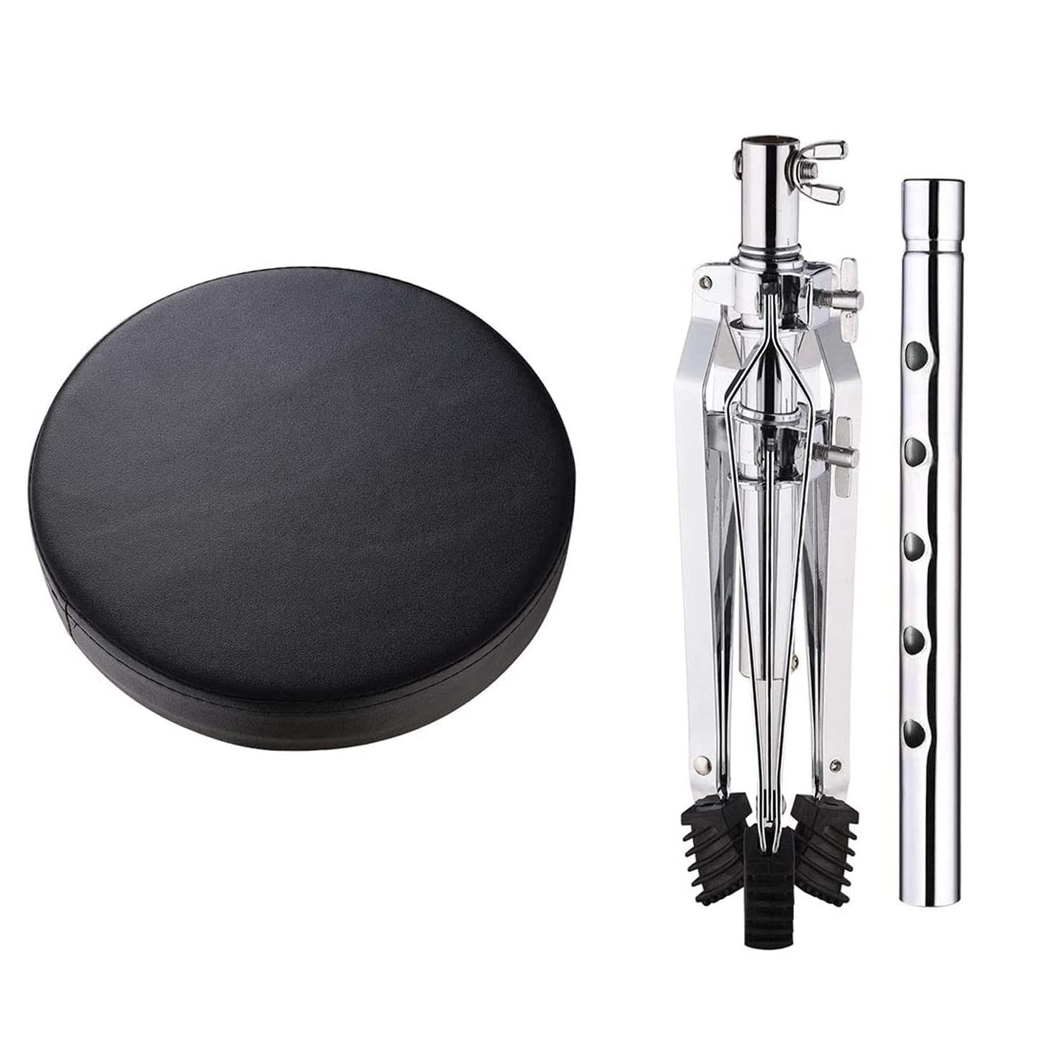 LeSage Drum Thrones for Adults Drumming Stool Drum Chair for Kids Drummer Seat Stool Adjustable Drum Seat Music Metal Stool Drum Seat Black