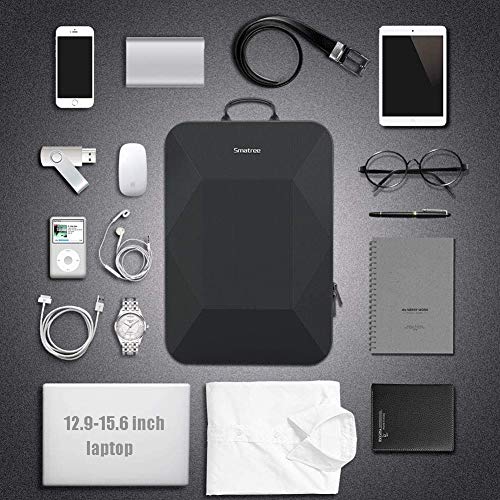 Smatree 15.6-16 inch Laptop Backpack, Hard Waterproof Daypack for Up To 16 inch Macbook Pro 2021, HP Pavilion 15, Acer 15.6 Gaming Laptop,Black