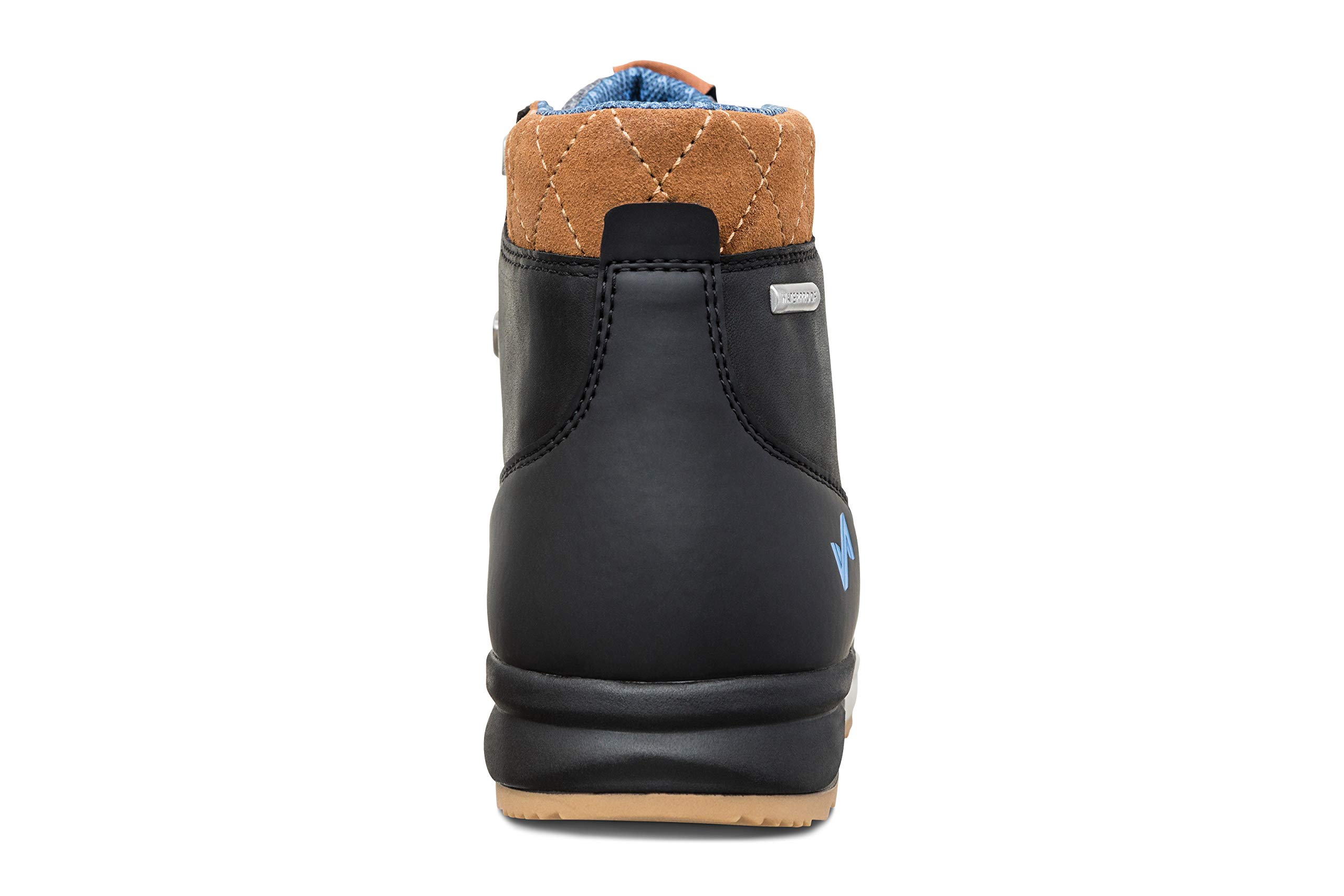 Forsake Patch - Women's Waterproof Premium Leather Hiking Boot (7 M US, Black/Tan, numeric_7)