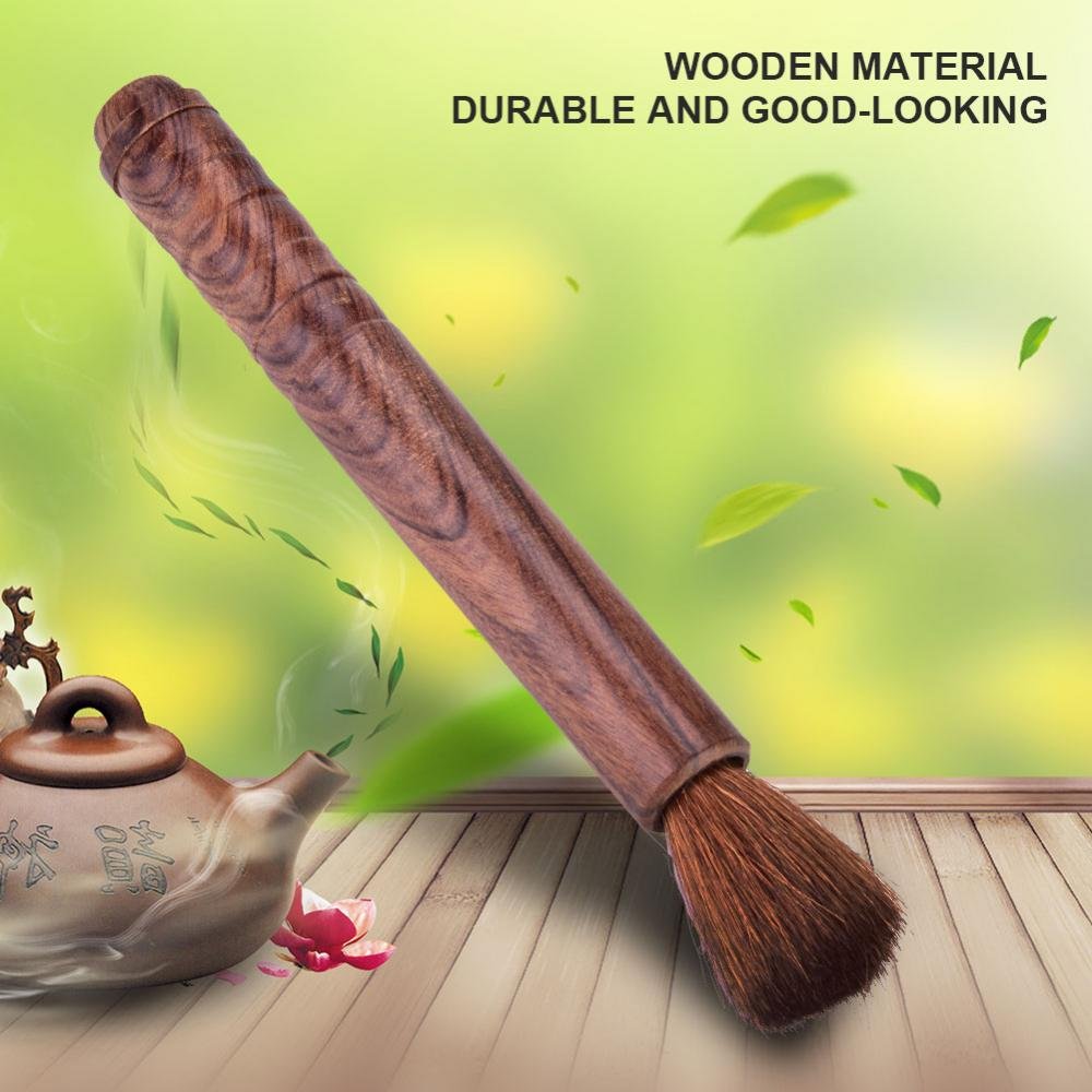 Guitar Cleaner Brush, High End Wool Brush Musical Instrument Cleaning Tool Violin Rosin Cleaner (Rosewood)