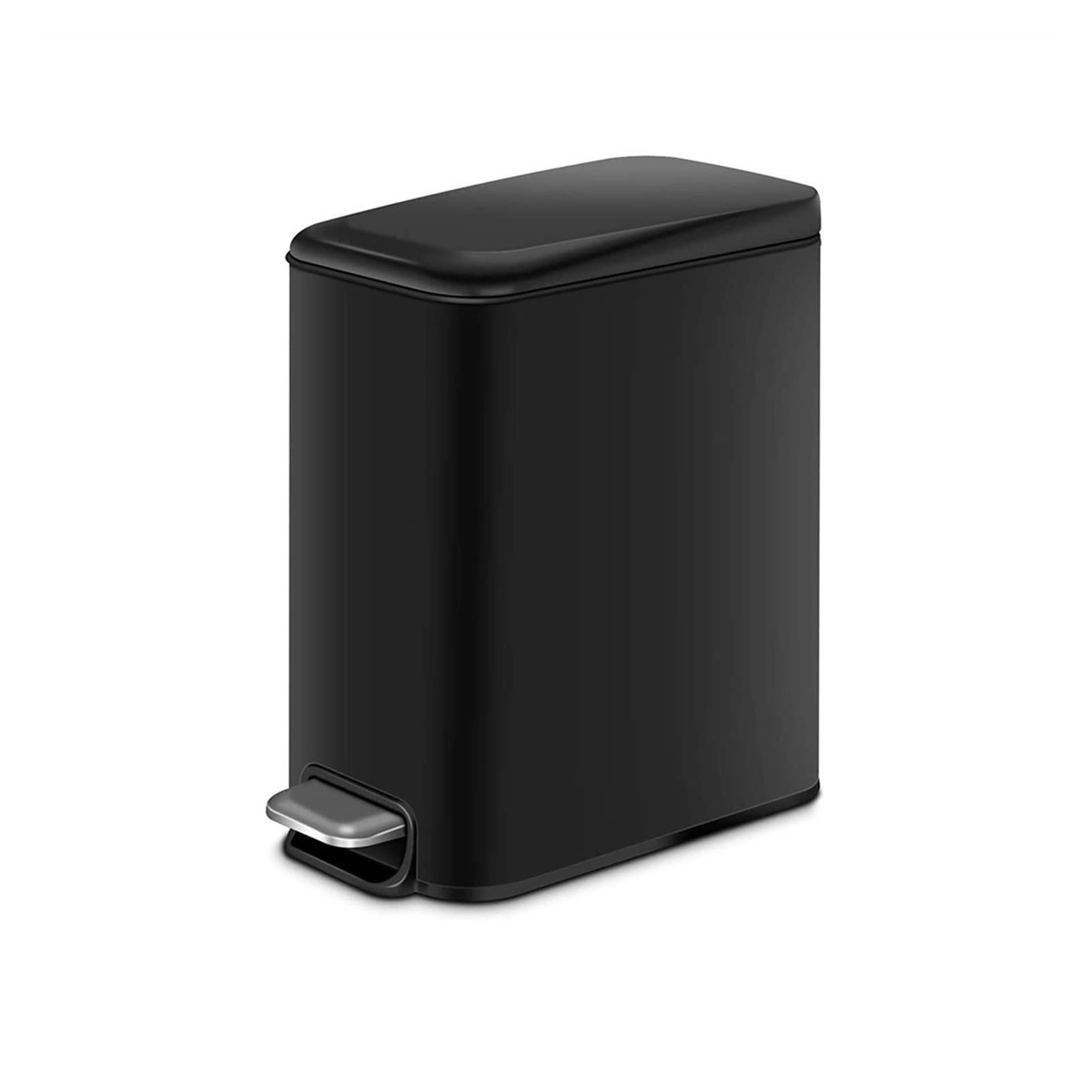 Garbage Recycling Bin Bathroom Trash Can Foot Pedal Trash Can with Lid Kitchen Household Trash Box Cleaning Tool Accessories Bathroom Storage Kitchen Trash Can