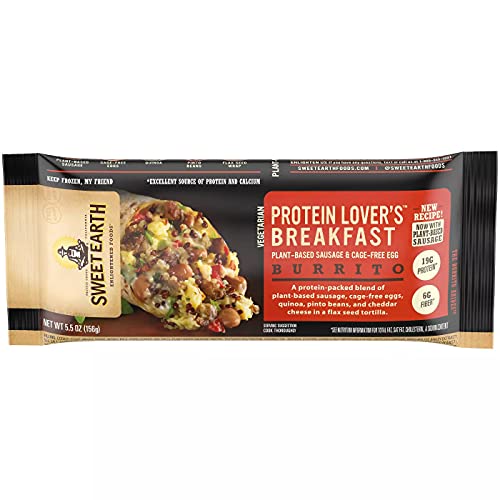 Gourmet Kitchn Sweet Earth Bundle Meals - Big Sur Frozen Breakfast Burrito Vegetarian Protein Lovers and Baja (9 Pack 3 of Each)