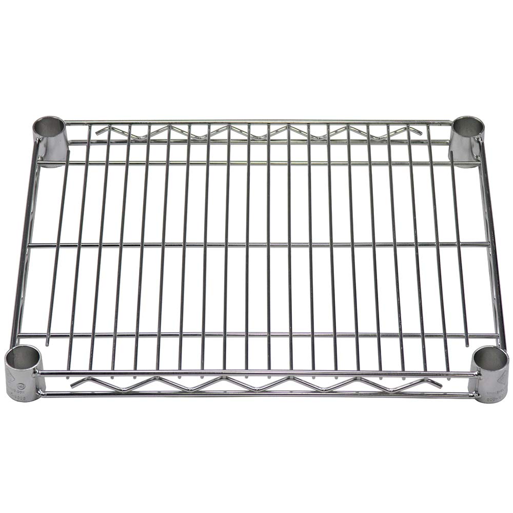 Shelving Inc. 14" d x 18" w Chrome Wire Shelving with 1 Tier Shelf, Weight Capacity 800lbs Per Shelf