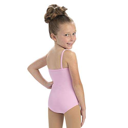 GK Stars Leotard Spaghetti Strap for Girls | Dance & Gymnastics (Pink, CL)