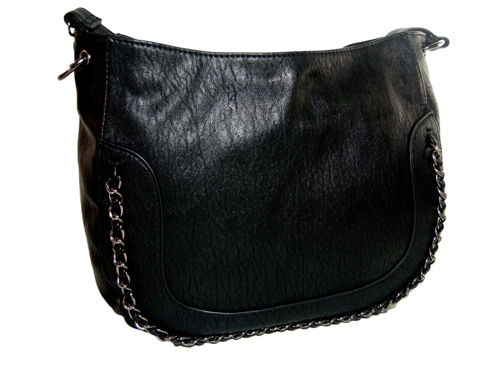 Jessica Simpson New Logo Purse Handbag Crossbody Shoulder Satchel Black Meteorite