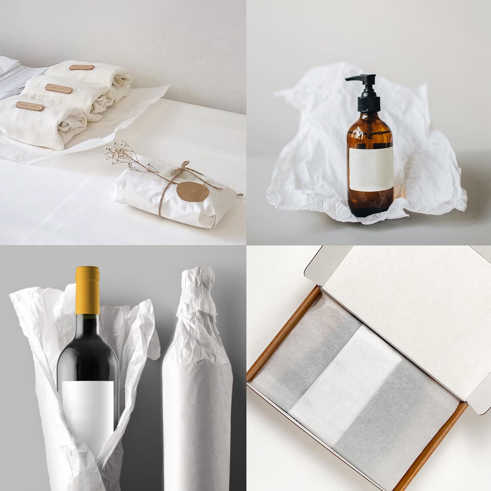 Simetufy Tissue Paper for Gift Bags, 115 Sheets of 14 x 20 Inches White Tissue Paper, Tissue Paper Bulk Wrapping Tissue Paper