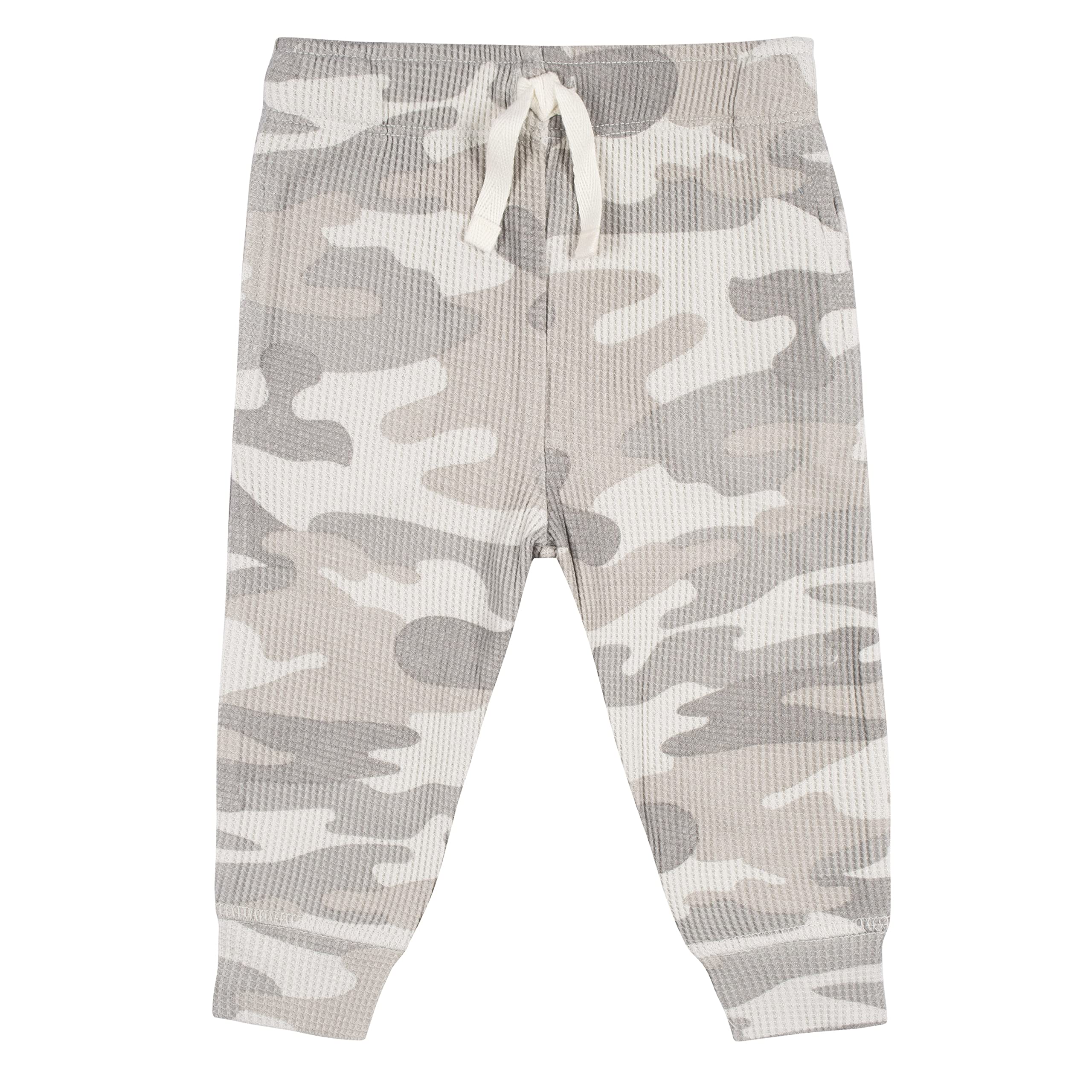 Gerber Baby Boys Toddler 2-Piece Long Sleeve Tee & Pull-On Jogger Set, Camo, 0-3 Months