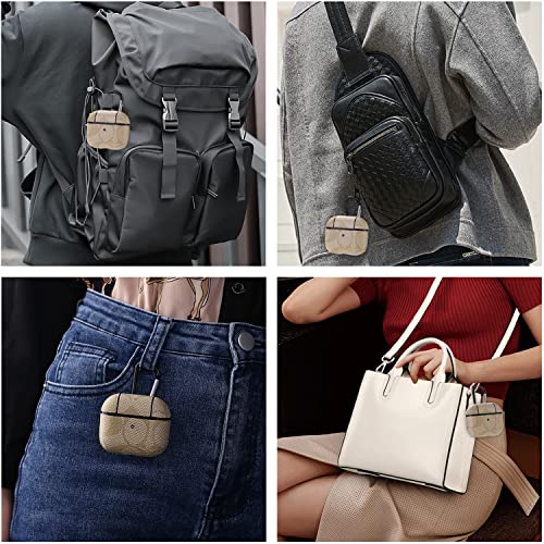 Raimot Airpods 3rd Leather Elegant Case with Keychain Fully Protective Case for Airpods Accessories Gifts (Airpods 3rd Generation)